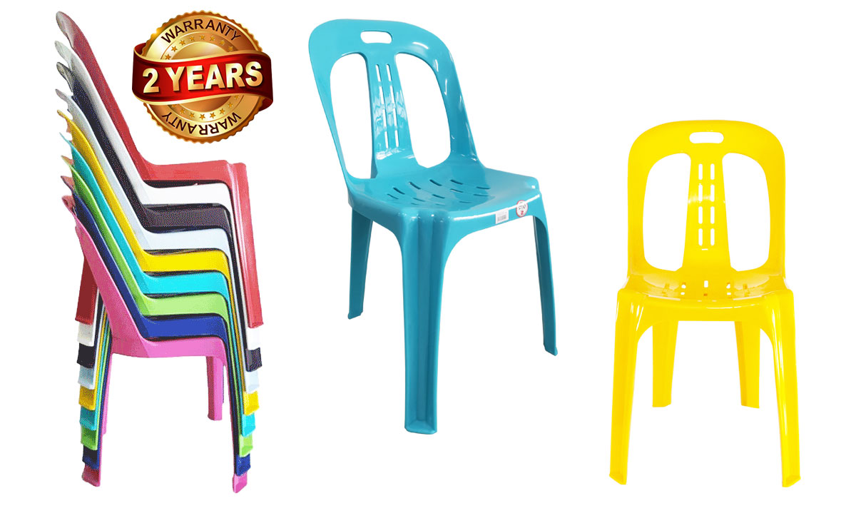 Kerusi Plastik Moden Tanpa Lengan SW M158 - Kerusi Bangku Meja Lipat ...